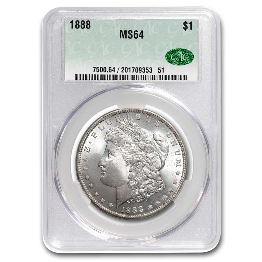 1888 Morgan Dollar MS-64 CACG
