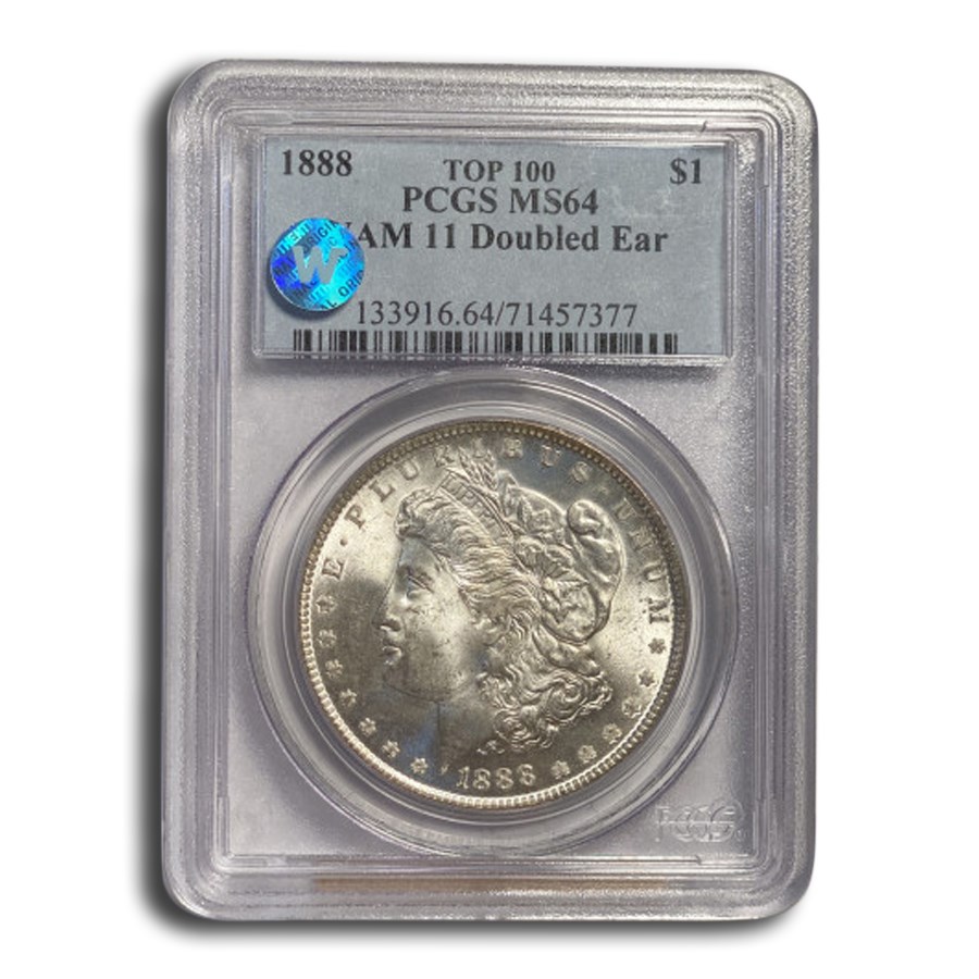 Buy 1888 Morgan Dollar MS-64 PCGS (VAM 11 Doubled Ear) | APMEX
