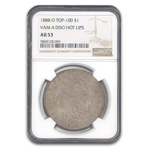 Buy 1888-O AU-53 NGC (VAM-4, Hot Lips, Doubled Die, Top-100) | APMEX