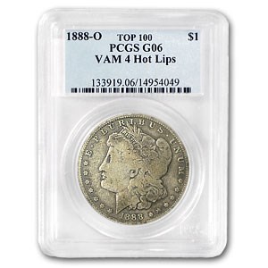 Buy 1888-O Good-6 PCGS (VAM-4, HOT LIPS Doubled Die Obv, Top-100) | APMEX