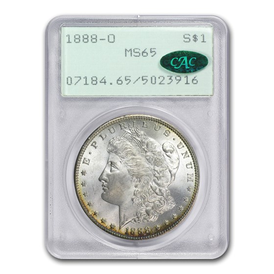 Buy 1888-O Morgan Dollar MS-65 PCGS (CAC, Old Rattler Holder) | APMEX