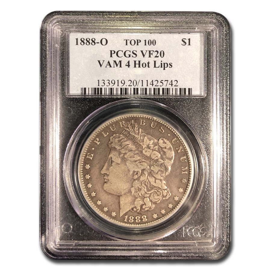 Buy 1888-O Morgan Dollar VF-20 PCGS (VAM 4 Hot Lips) | APMEX