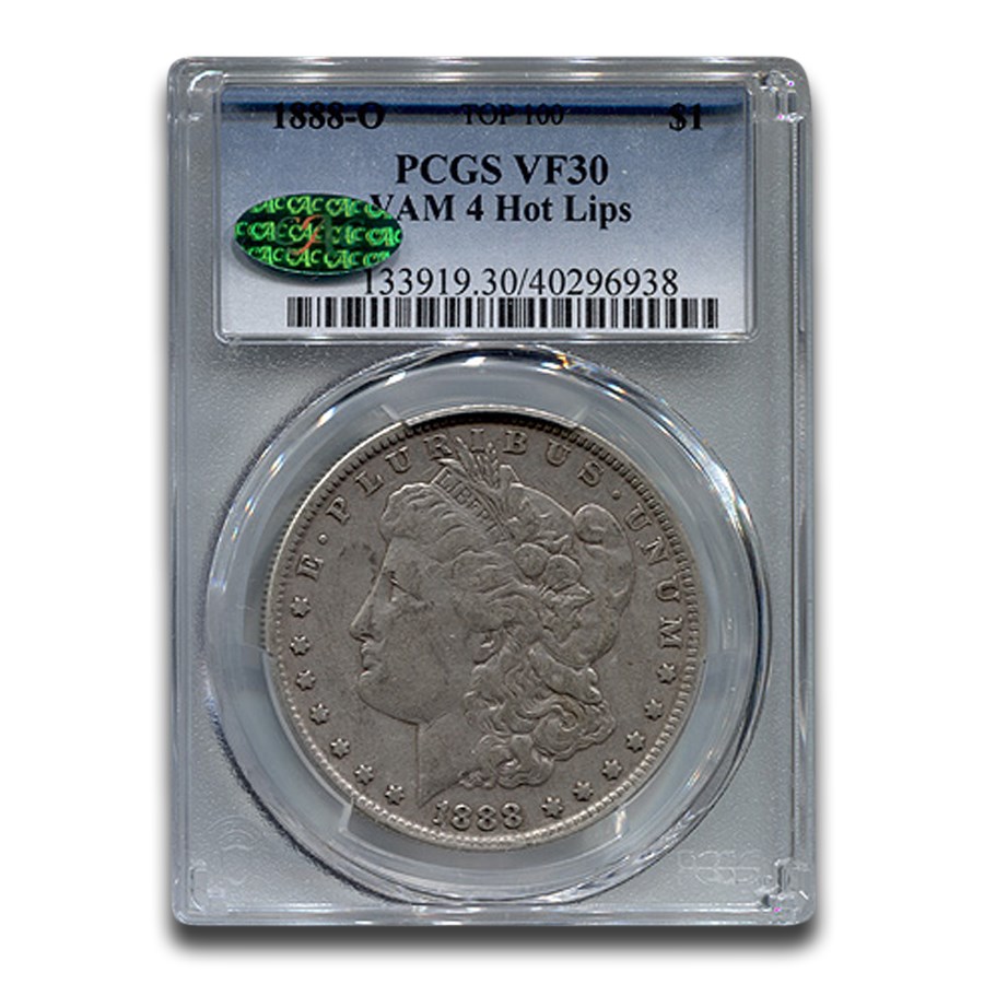 Buy 1888-O Morgan Dollar VF-30 PCGS CAC (VAM 4 Hot Lips Top 100) | APMEX