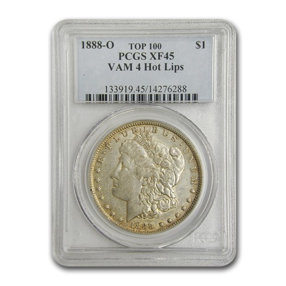 Buy 1888-O Morgan Dollar XF-45 PCGS (VAM 4 Hot Lips Top 100) | APMEX