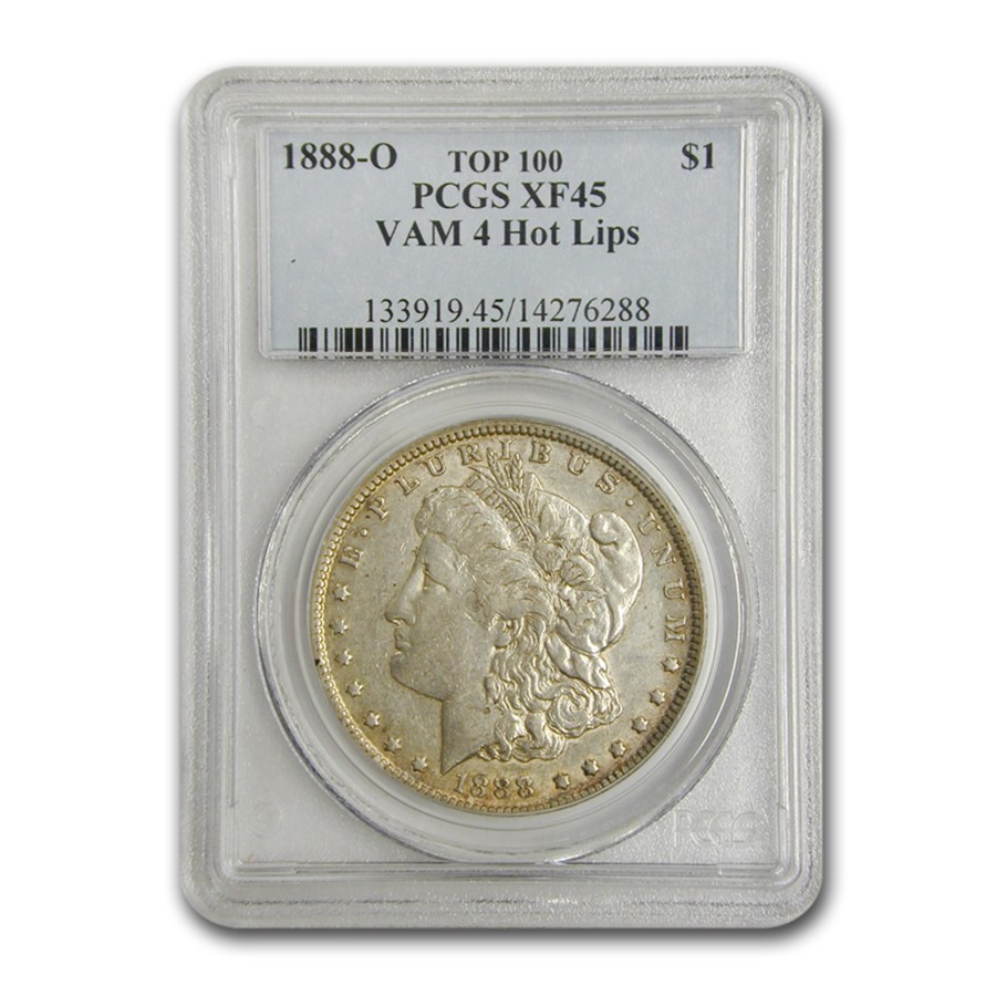 Buy 1888-O Morgan Dollar XF-45 PCGS (VAM 4 Hot Lips Top 100) | APMEX