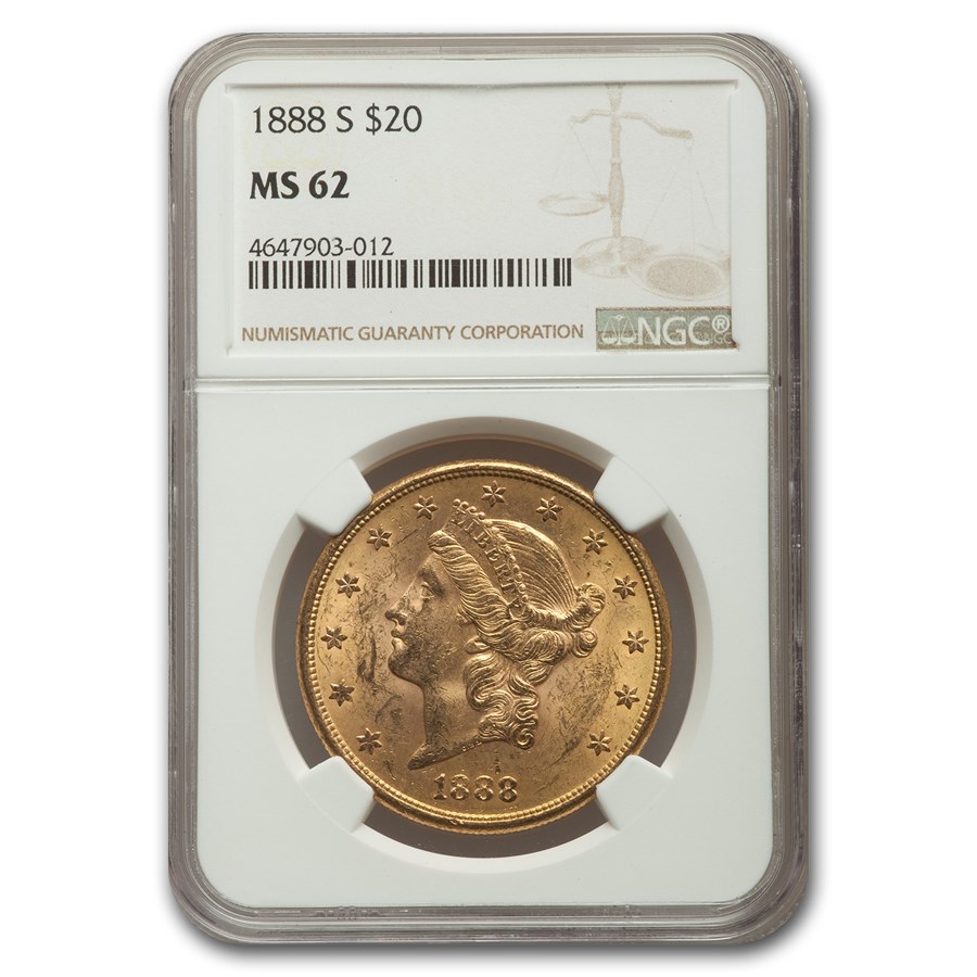 Buy 1888-S $20 Liberty Gold Double Eagle MS-62 NGC | APMEX