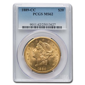 Buy 1889-CC $20 Liberty Gold Double Eagle MS-62 PCGS | APMEX