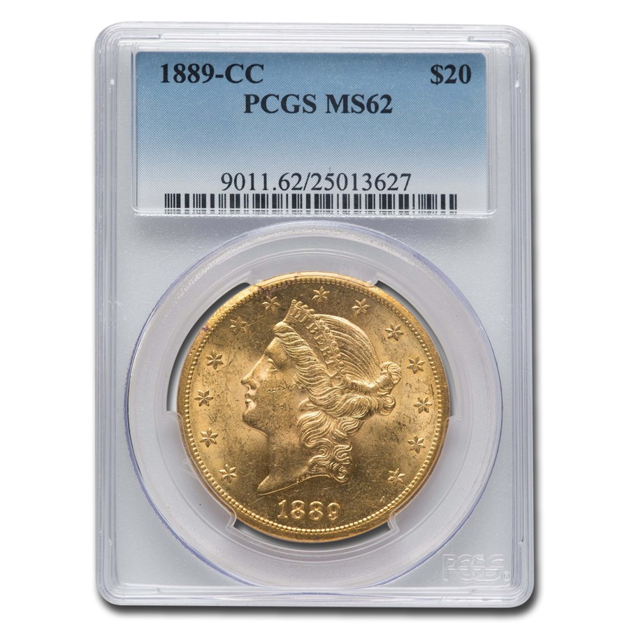 Buy 1889-CC $20 Liberty Gold Double Eagle MS-62 PCGS | APMEX