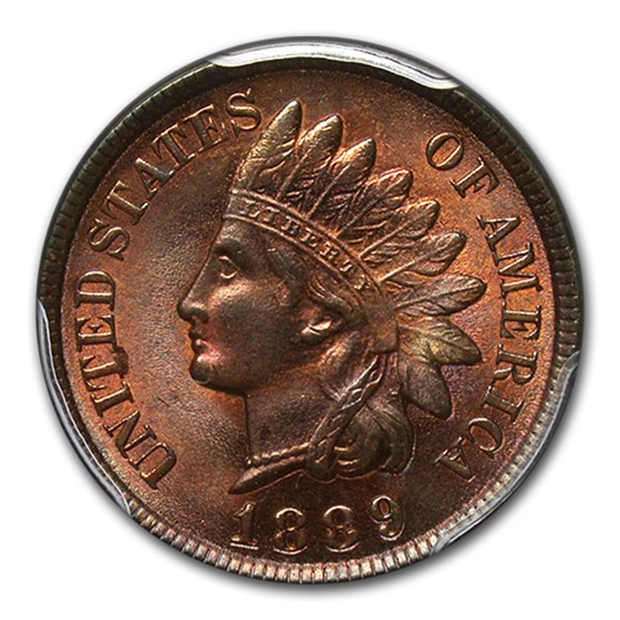 Buy 1889 Indian Head Cent MS-65 PCGS (Red/Brown) | APMEX