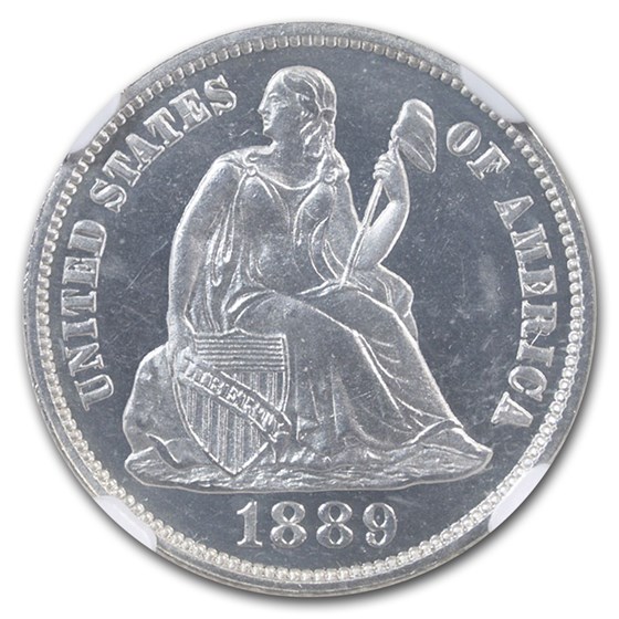 Buy 1889 Liberty Seated Dime PF-66 Cameo NGC | APMEX