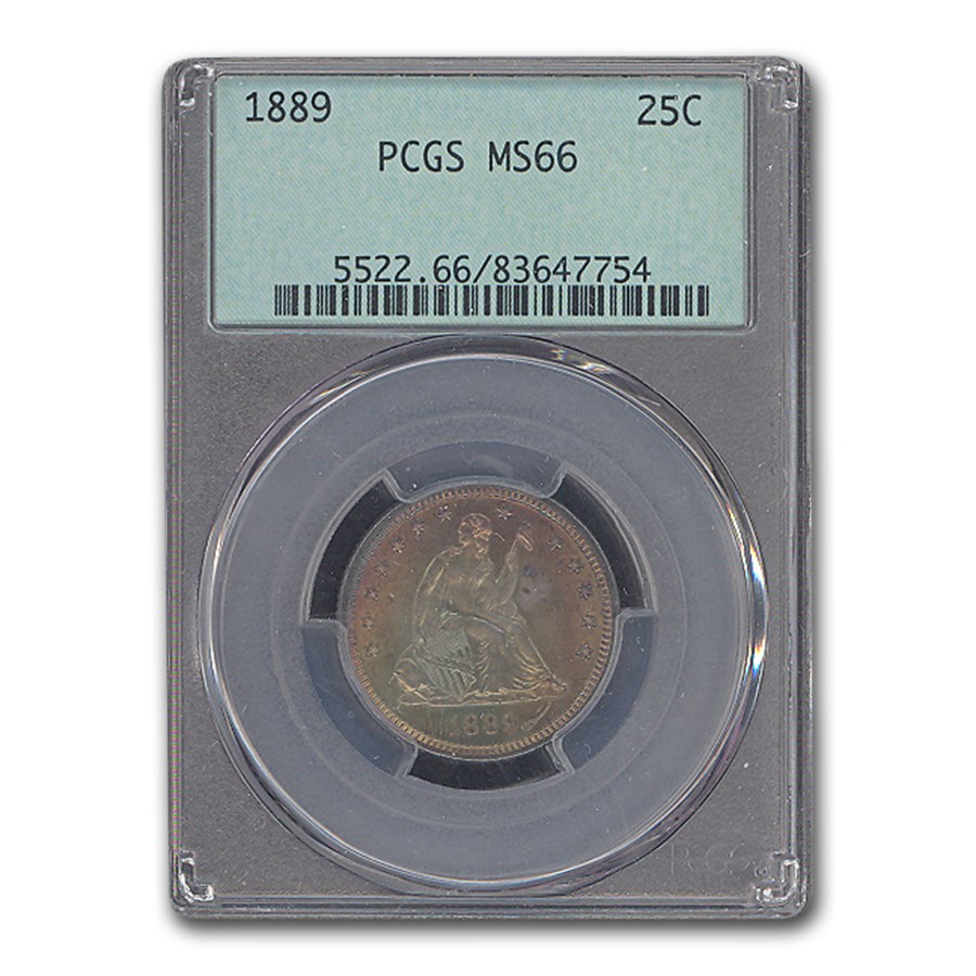 Buy 1889 Liberty Seated Quarter MS-66 PCGS | APMEX