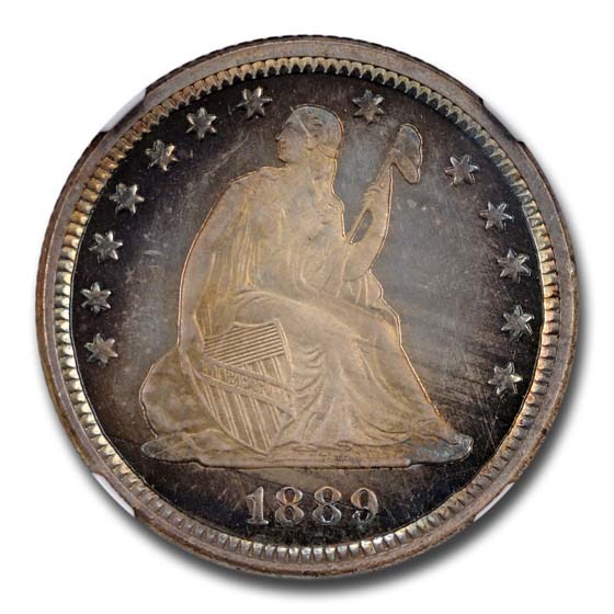 Buy 1889 Liberty Seated Quarter PF-67* NGC CAC | APMEX
