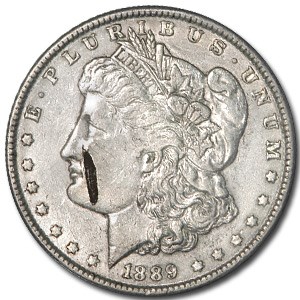 Buy 1889 Morgan Dollar AU (Major Obv Planchet Defect) | APMEX