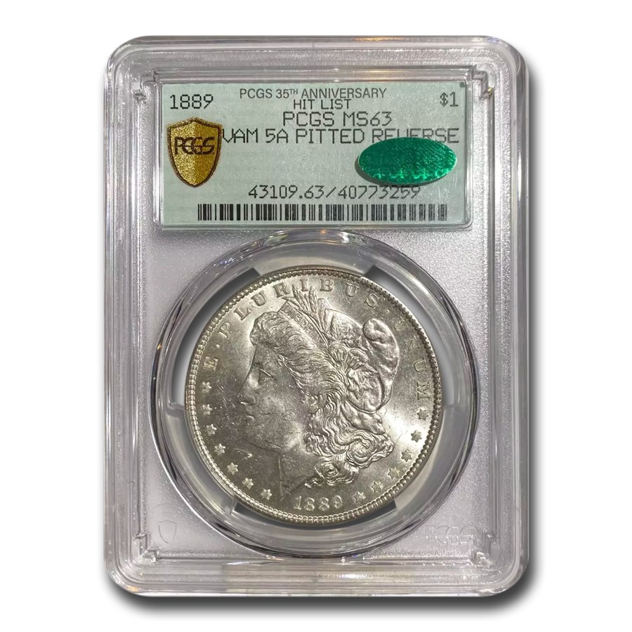 Buy 1889 Morgan Dollar MS-63 CAC Pitted Reverse | APMEX