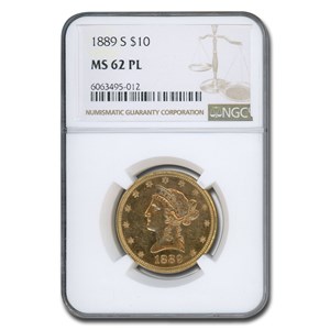 Buy 1889-S $10 Liberty Gold Eagle MS-62 NGC (PL) | APMEX