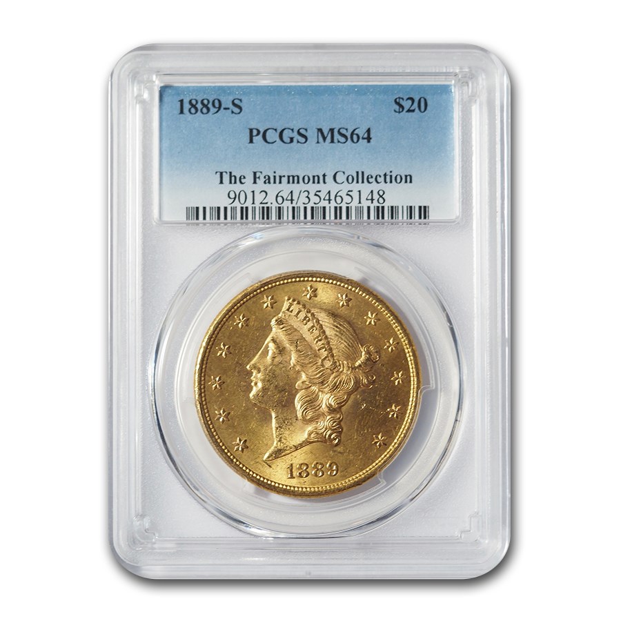 Buy 1889-S $20 Liberty Gold Double Eagle MS-64 PCGS | APMEX