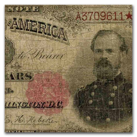 1890 $2.00 Treasury Note James B. McPherson VG (Fr#355)