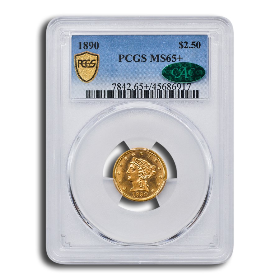 Buy 1890 $2.50 Liberty Gold Quarter Eagle MS-65+ PCGS CAC | APMEX