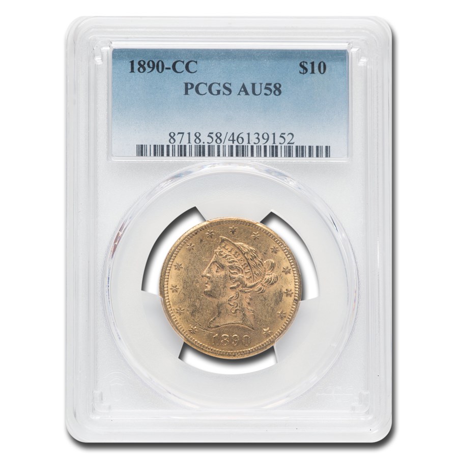 Buy 1890-CC $10 Liberty Gold Eagle AU-58 PCGS | APMEX