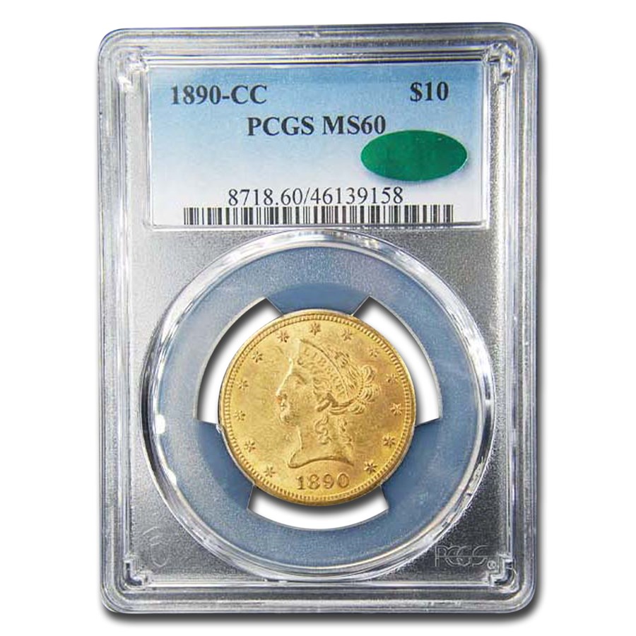 Buy 1890-CC $10 Liberty Gold Eagle MS-60 PCGS CAC | APMEX