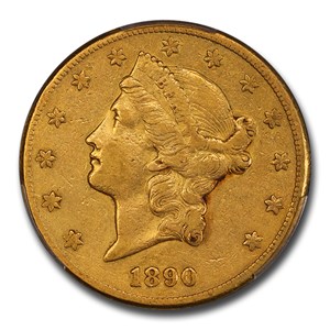 Buy 1890-CC $20 Liberty Gold Double Eagle VF-30 PCGS CAC | APMEX