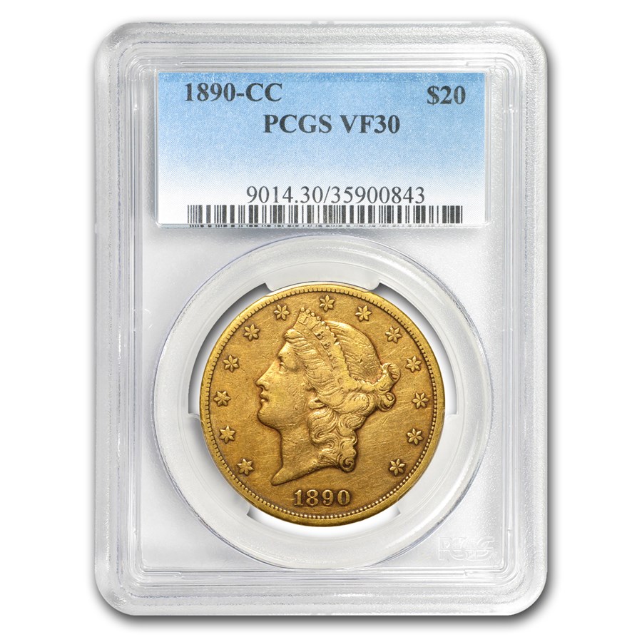 Buy 1890-CC $20 Liberty Gold Double Eagle VF-30 PCGS | APMEX