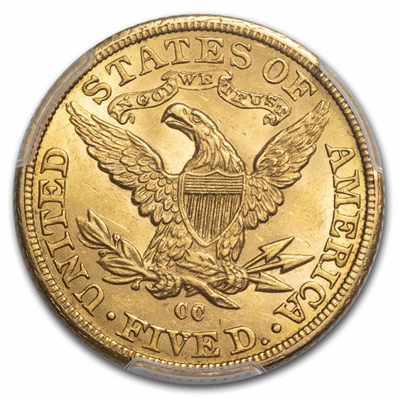 Buy 1890-CC Liberty Gold Half Eagle MS-62+ | APMEX