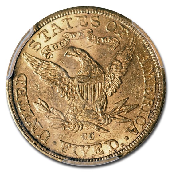 Buy 1890-CC $5 Liberty Gold Half Eagle MS-63 PCGS | APMEX