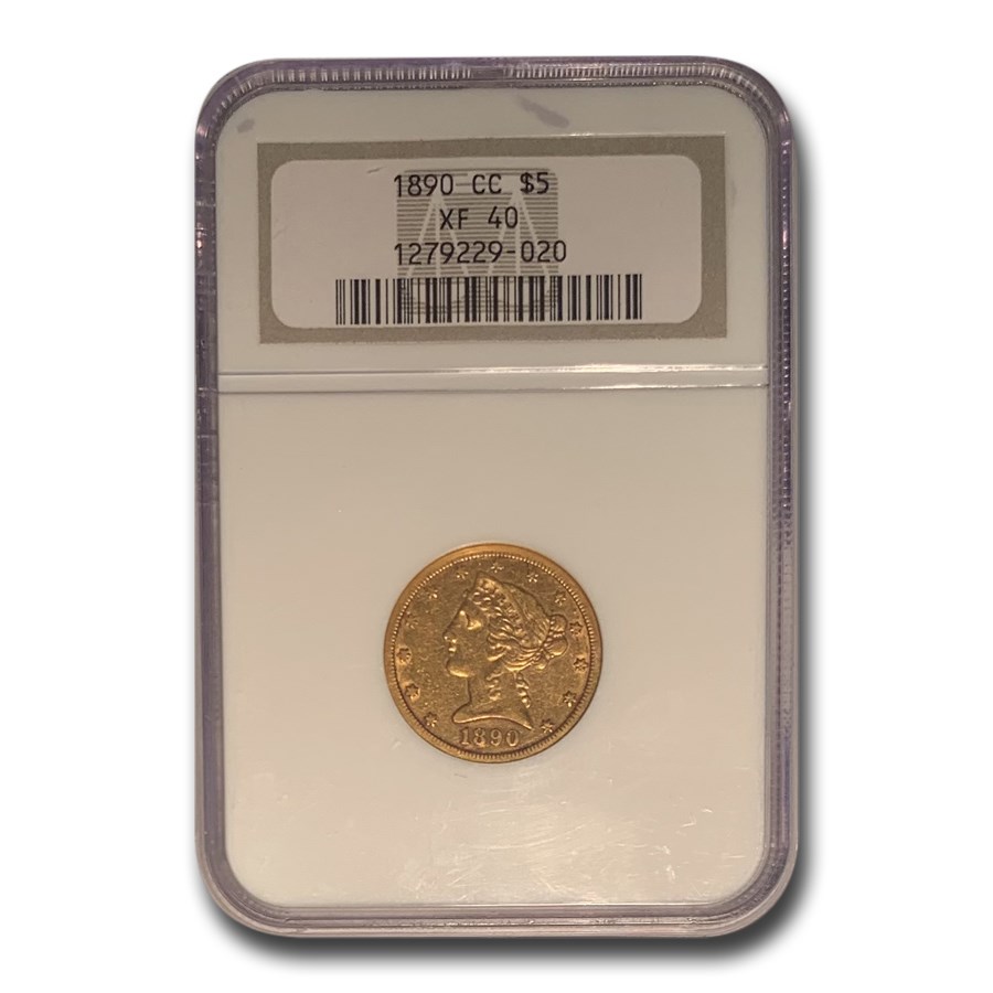 Buy 1890-CC $5 Liberty Gold Half Eagle XF-40 NGC | APMEX