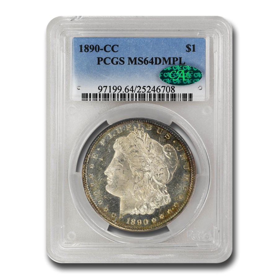 Buy 1890-CC Morgan Dollar DMPL MS-64 PCGS CAC | APMEX