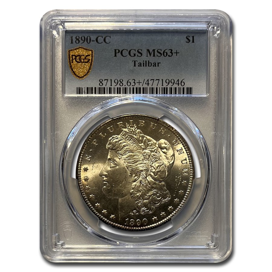 Buy 1890-CC Morgan Dollar MS-63+ Tailbar | APMEX