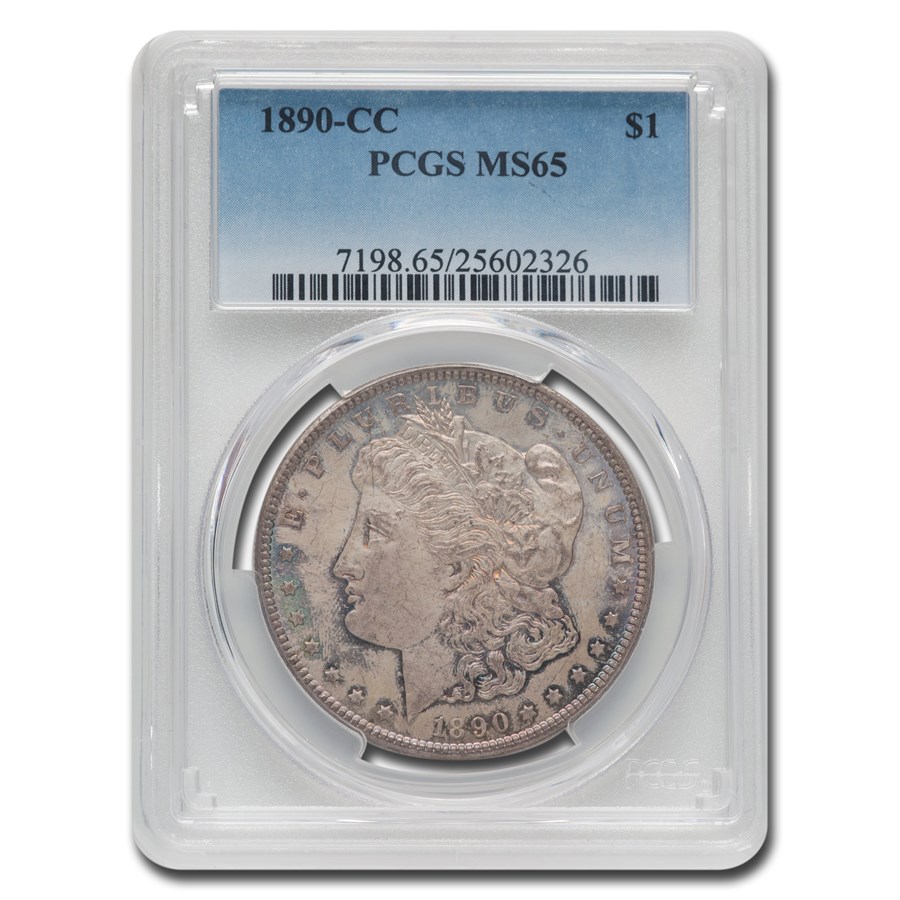 Buy 1890-CC Morgan Dollar MS-65 PCGS (Toned) | APMEX