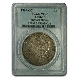 Buy 1890-CC Morgan Dollar VF-35 PCGS (VAM-4, Tailbar, Top-100) | APMEX