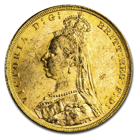 Buy 1890 Great Britain Gold Sovereign Victoria Jubilee Head BU | APMEX