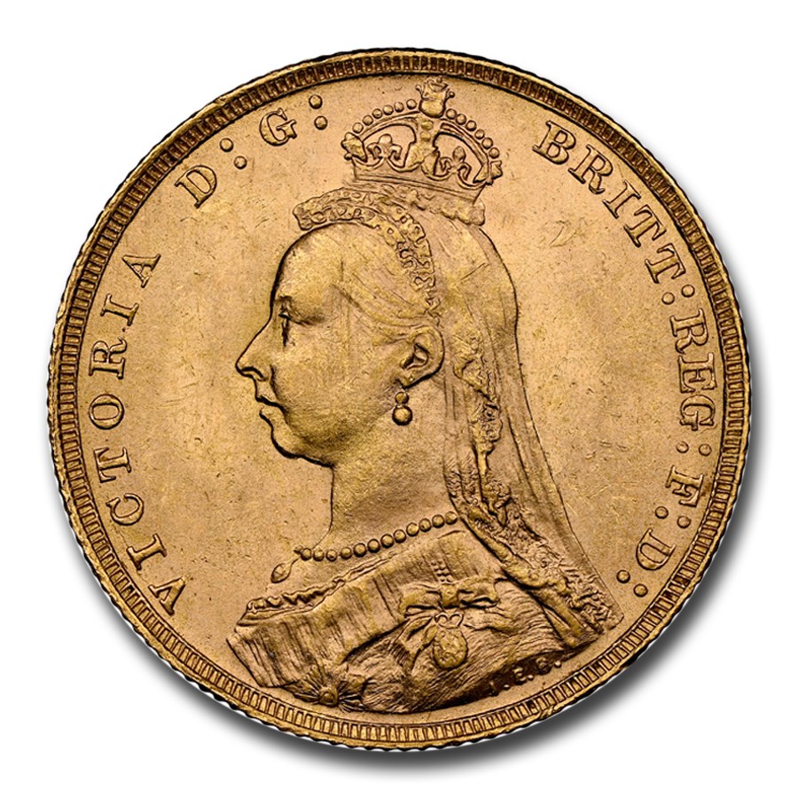 1890 Great Britain Gold Sovereign Victoria MS-63 NGC