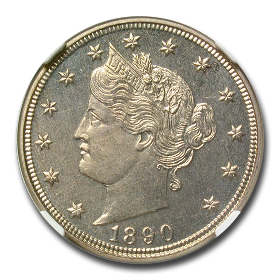 Buy 1890 Liberty Head V Nickel PF-65 NGC | APMEX