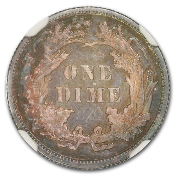 Buy 1890 Liberty Seated Dime PF-66 NGC | APMEX