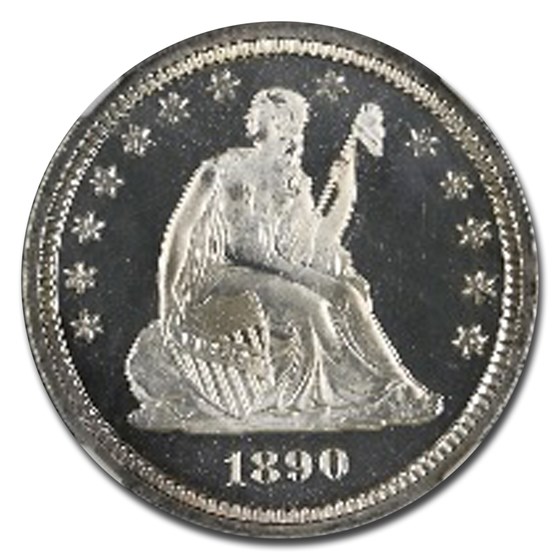 Buy 1890 Liberty Seated Quarter PF-68+ Cameo | APMEX