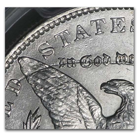 Buy 1890 Morgan Dollar AU-58 PCGS (Reverse Strike-Through) | APMEX