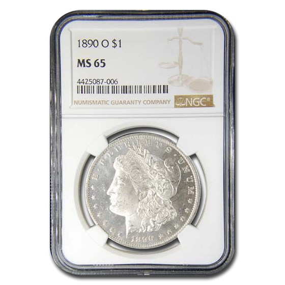 Buy 1890-O Morgan Silver Dollar MS-65 NGC | APMEX
