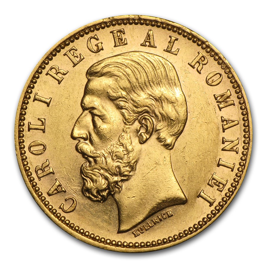 Buy 1890 Romania Gold 20 Lei AU (AGW .1867) | APMEX