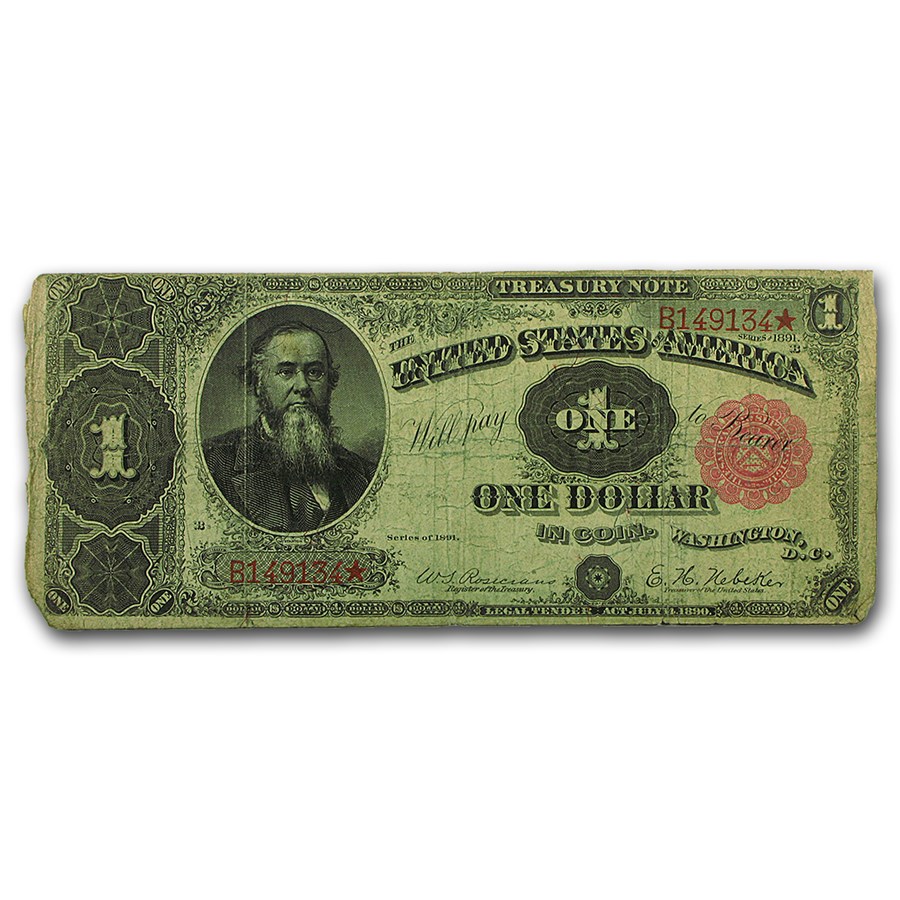 Buy 1891 $1.00 Treasury Note Stanton VG | APMEX