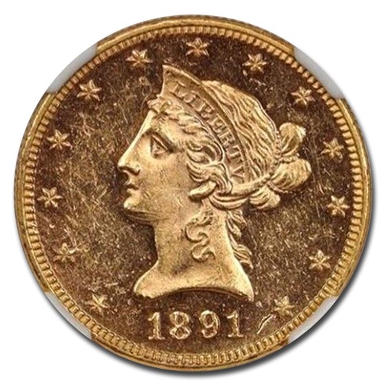 Buy 1891 $10 Liberty Gold Eagle MS-61 NGC (DPL) | APMEX