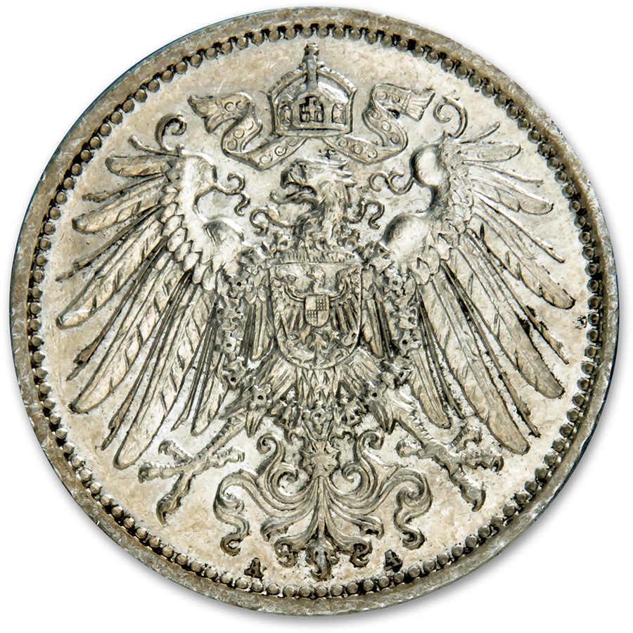 Buy 1891-1916 Germany Silver 1 Mark AU | APMEX
