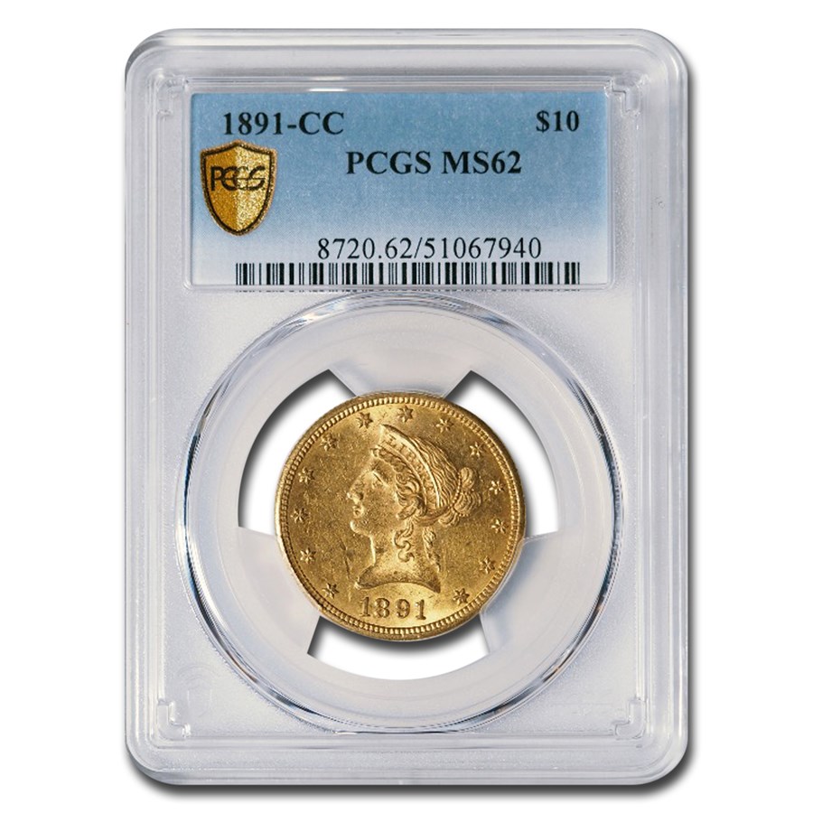 Buy 1891-CC $10 Liberty Gold Eagle MS-62 PCGS | APMEX