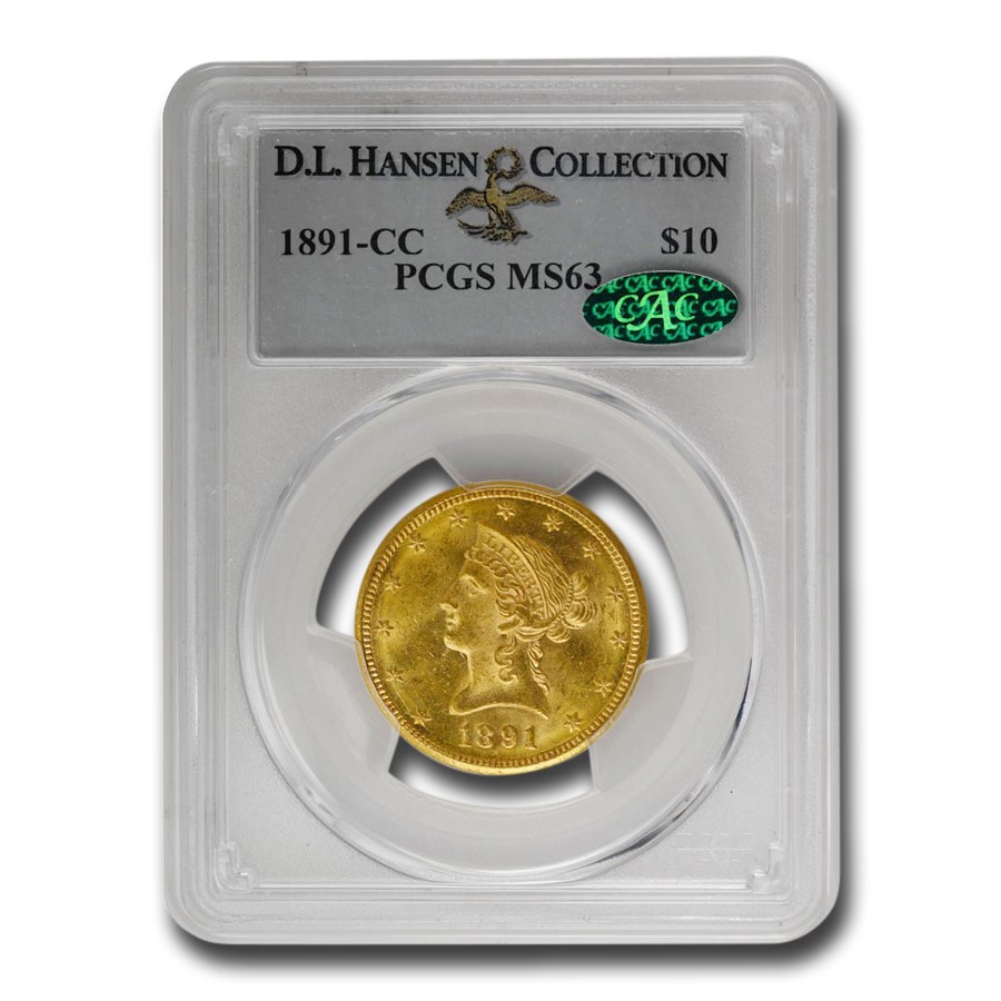 Buy 1891-CC $10 Liberty Gold Eagle MS-63 PCGS CAC | APMEX
