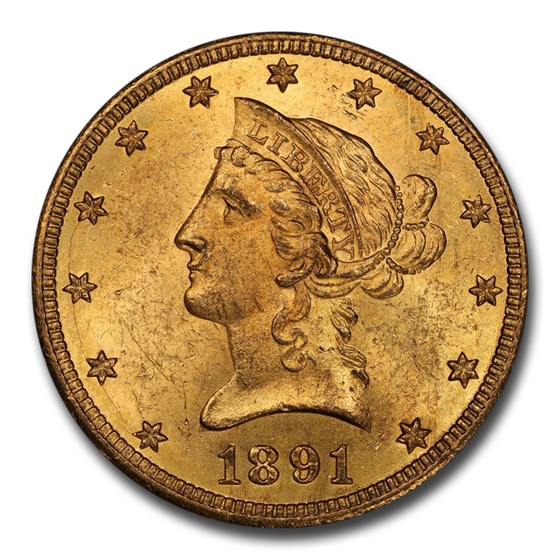Buy 1891-CC $10 Liberty Gold Eagle MS-63 PCGS | APMEX