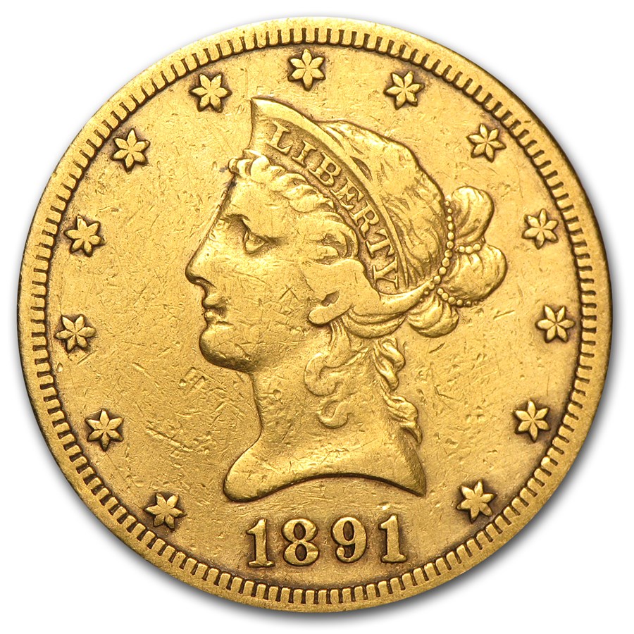Buy 1891-CC $10 Liberty Gold Eagle VF Details (Cleaned) | APMEX