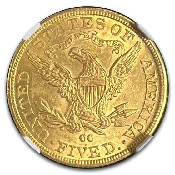 Buy 1891-CC $5 Liberty Gold Half Eagle MS-61 NGC | APMEX