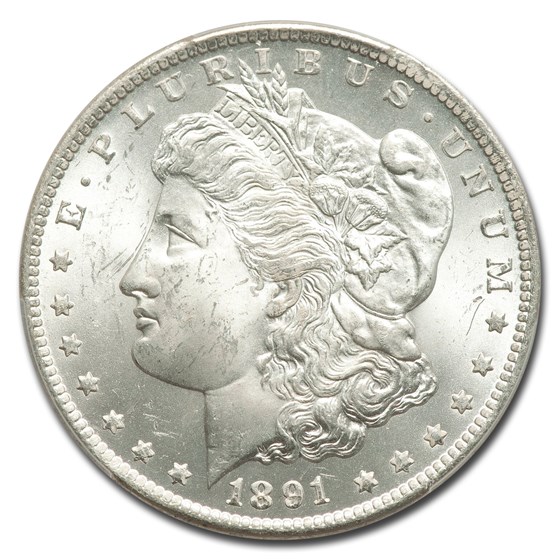 Buy 1891-CC Morgan Dollar MS-64 PCGS CAC (VAM-3 Spitting Eagle) | APMEX